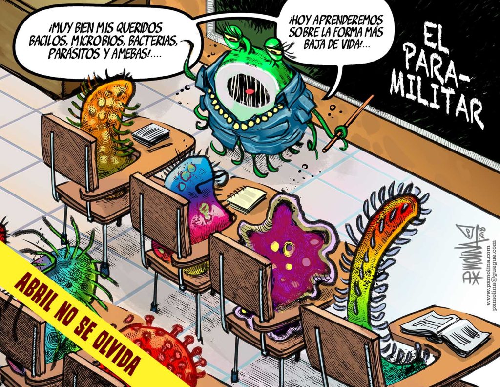 Caricatura del día | Paramilitar, la forma más baja de vida