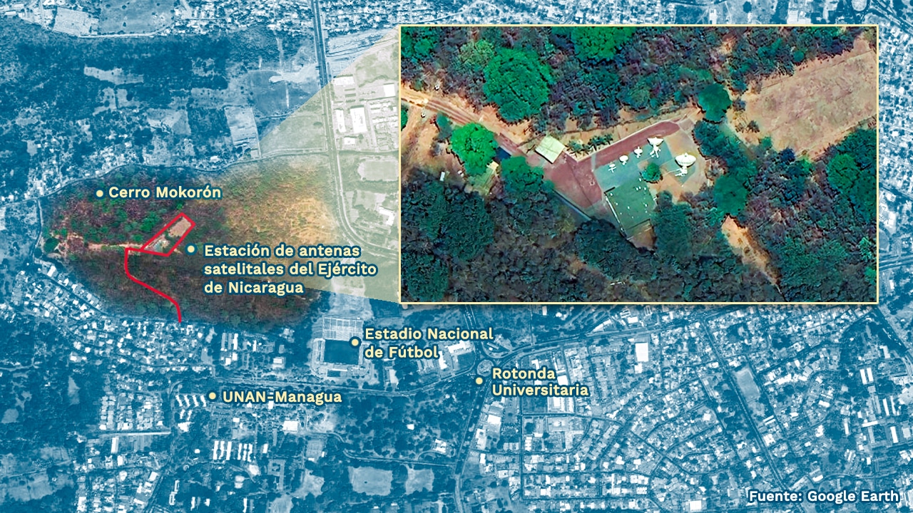 El centro de espionaje de Rusia en el Cerro Mokorón de Nicaragua