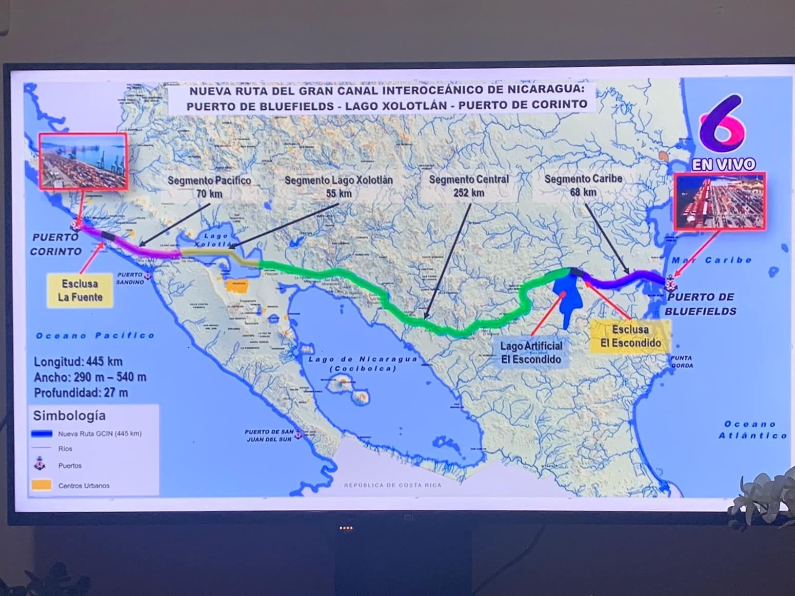 Ortega “revive” fallido proyecto del canal interoceánico de Nicaragua con una nueva ruta ...